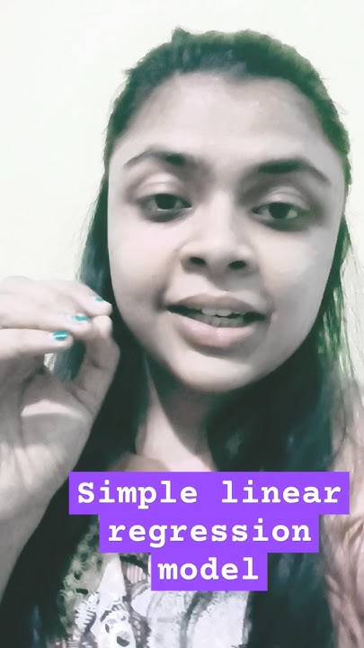 Simple linear regression model in econometrics - YouTube