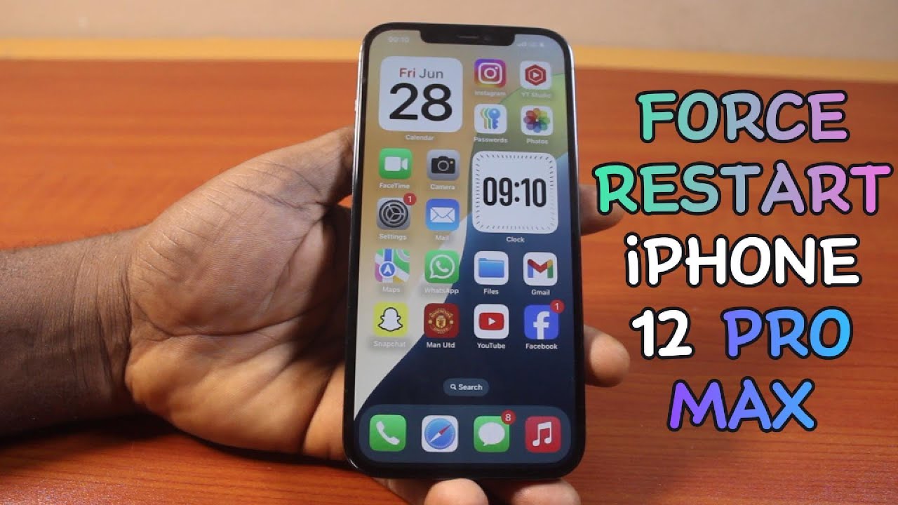 How to Force Restart a Frozen or Stuck iPhone 12 Pro Max - YouTube