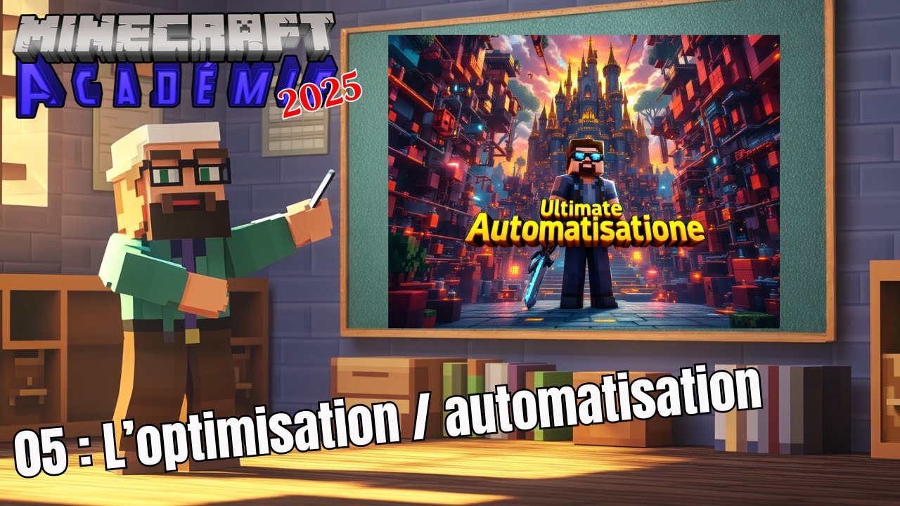 05 - Comment optimiser votre base de départ - Tuto let’s play Académie Minecraft java Edition ...