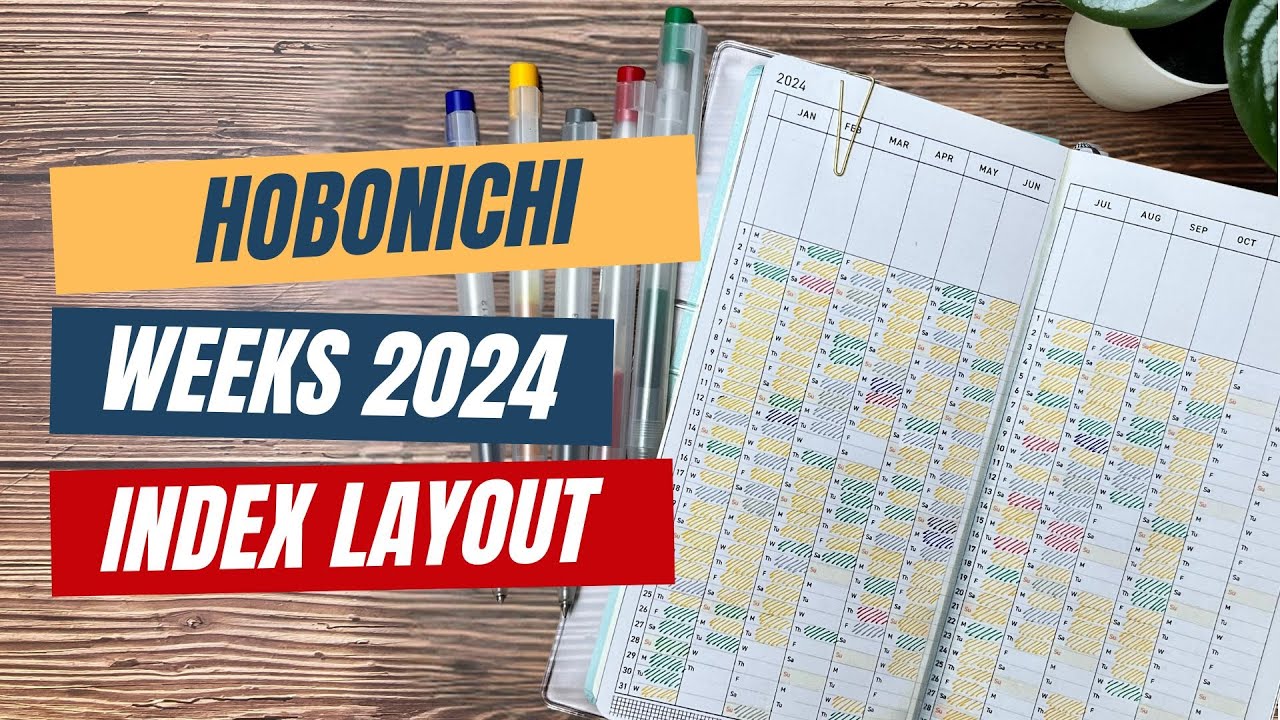 Mood Tracker | Hobonichi Weeks Calendar Index Spread 2024 - YouTube