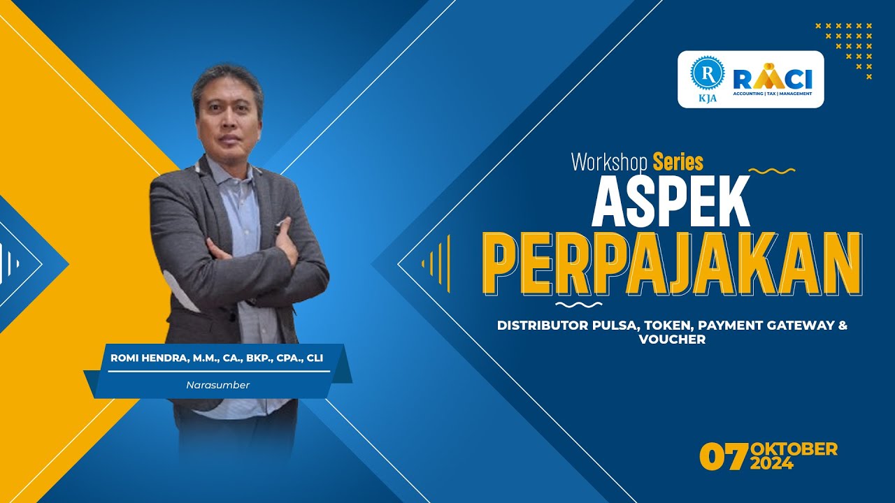 Workshop: Aspek Perpajakan - Distributor Pulsa, Token, Payment Gateway ...