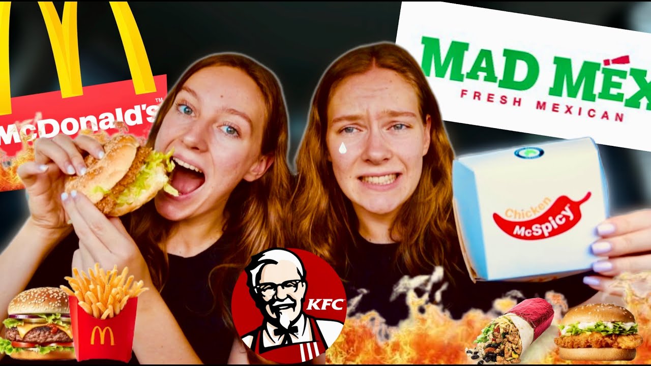 Eating ONLY SPICY FAST FOOD items for the whole day | S&M - YouTube