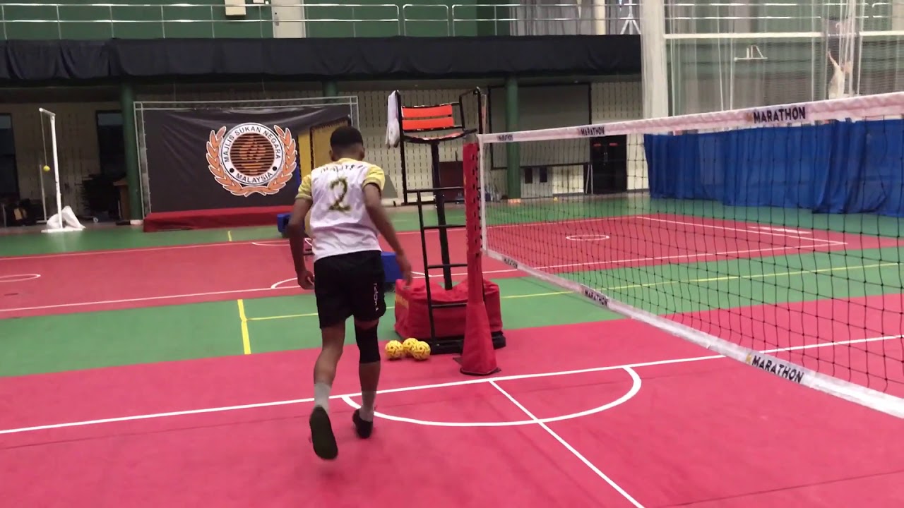 sepak takraw training! - YouTube