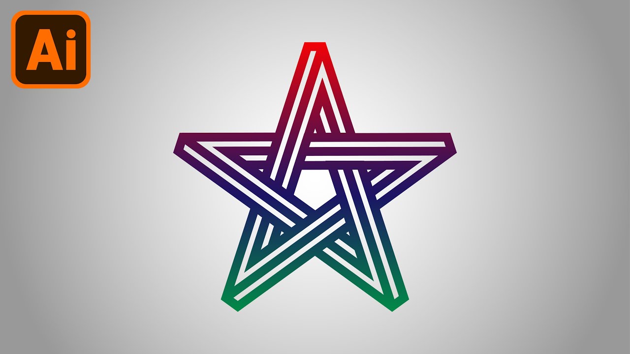 How to Create an Impossible Star Logo Design in Illustrator CC Tutorial ...