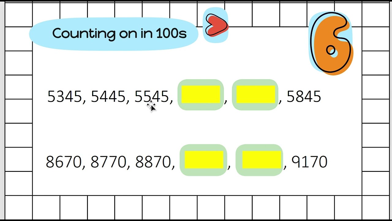 Counting in 1s, 10s, 100s and 1000s - YouTube