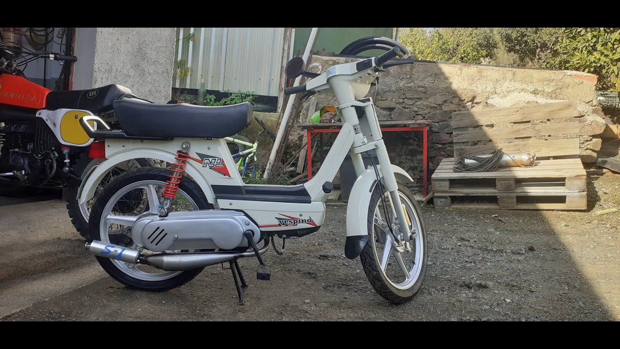 1º arranque del vespino tras la restauracion - YouTube