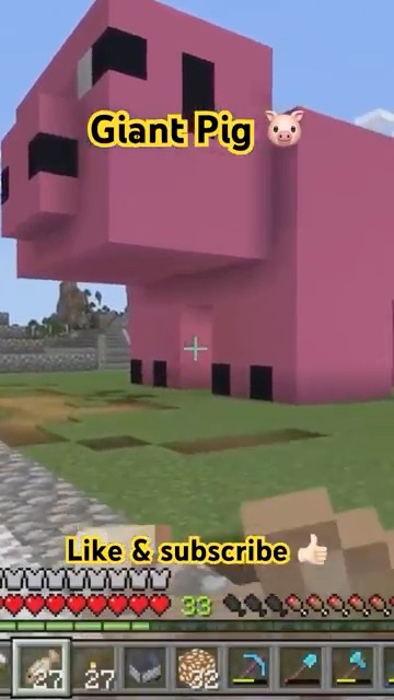 Giant Pig Landmark 🐷 #Minecraft #technoblade - YouTube