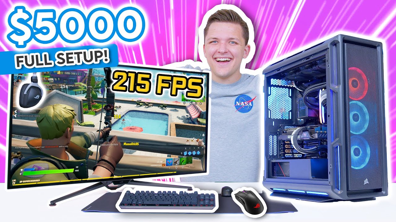 Ultimate $5000 Gaming Setup 2022! [ASUS PG48UQ, RTX 3090, Peripherals ...