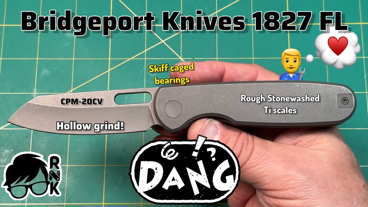 Bridgeport Knife Co. 1827 FL knife… adding Skiffs & tuning the detent ...