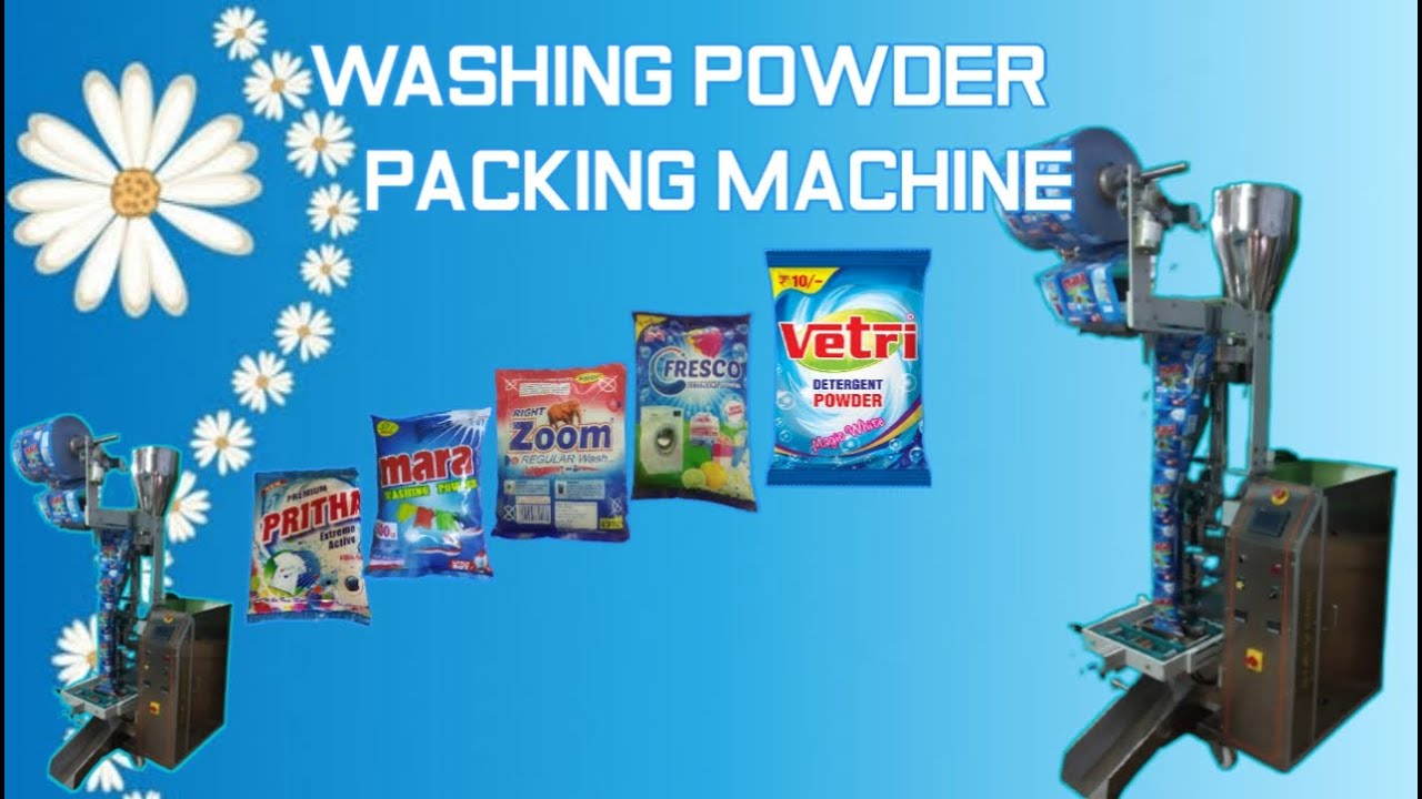 WASHING POWDER PACKING MACHINE - YouTube