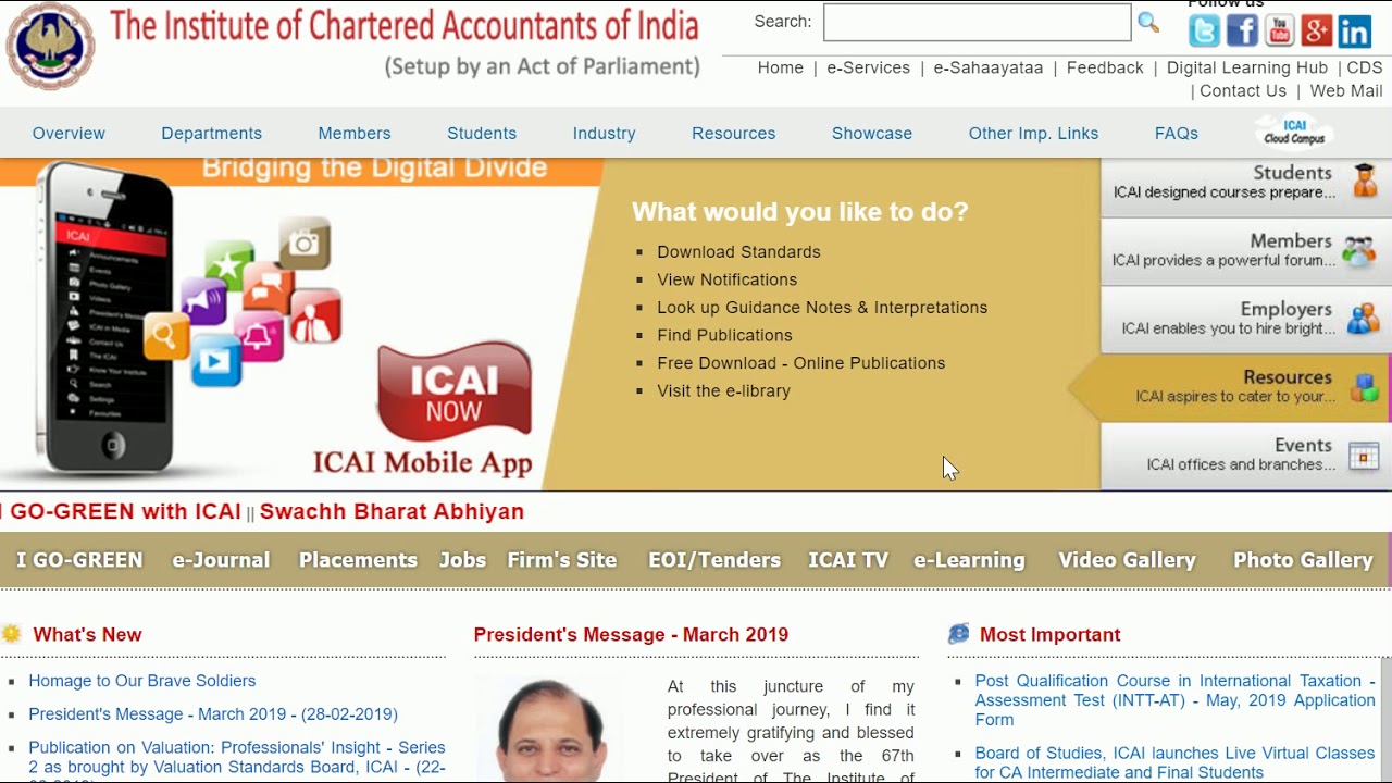 ICAI announcement on practice manual CA Final Paper 4 Law - YouTube