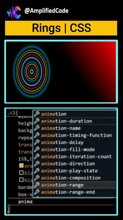 Rings | HTML CSS Animation - YouTube