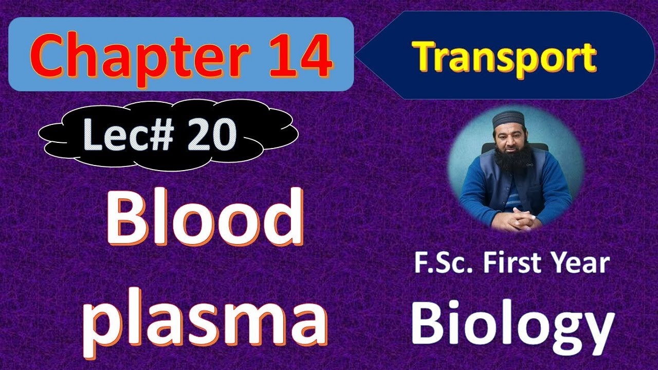 Blood plasma I Chapter 14 Biology I F.Sc First Year Lec # 20 - YouTube