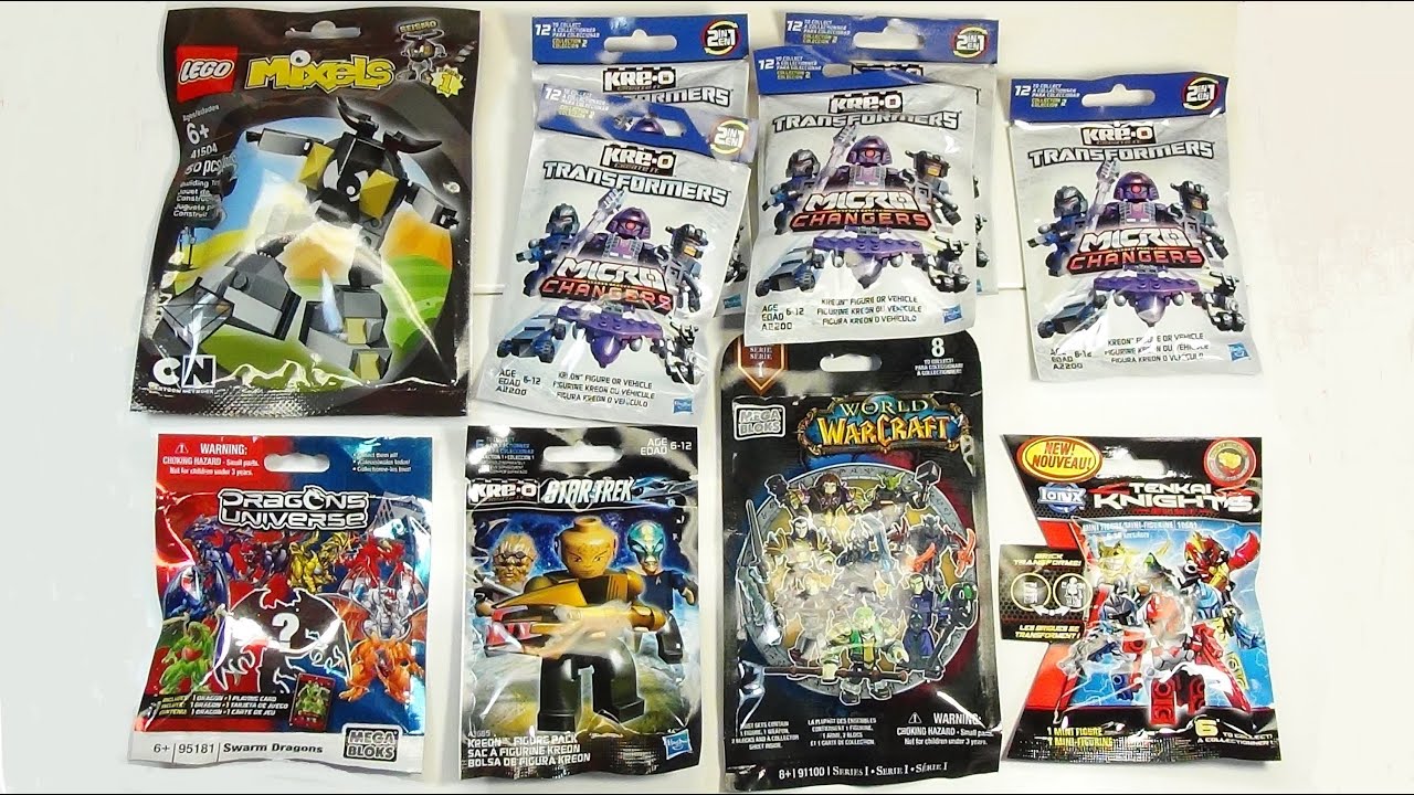 Opening 10 Blind Bags! World Warcraft Star Trek Dragon Universe Lego ...