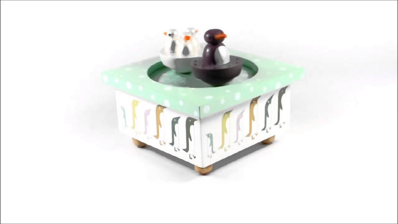Penguin Music Box by Trousselier - YouTube