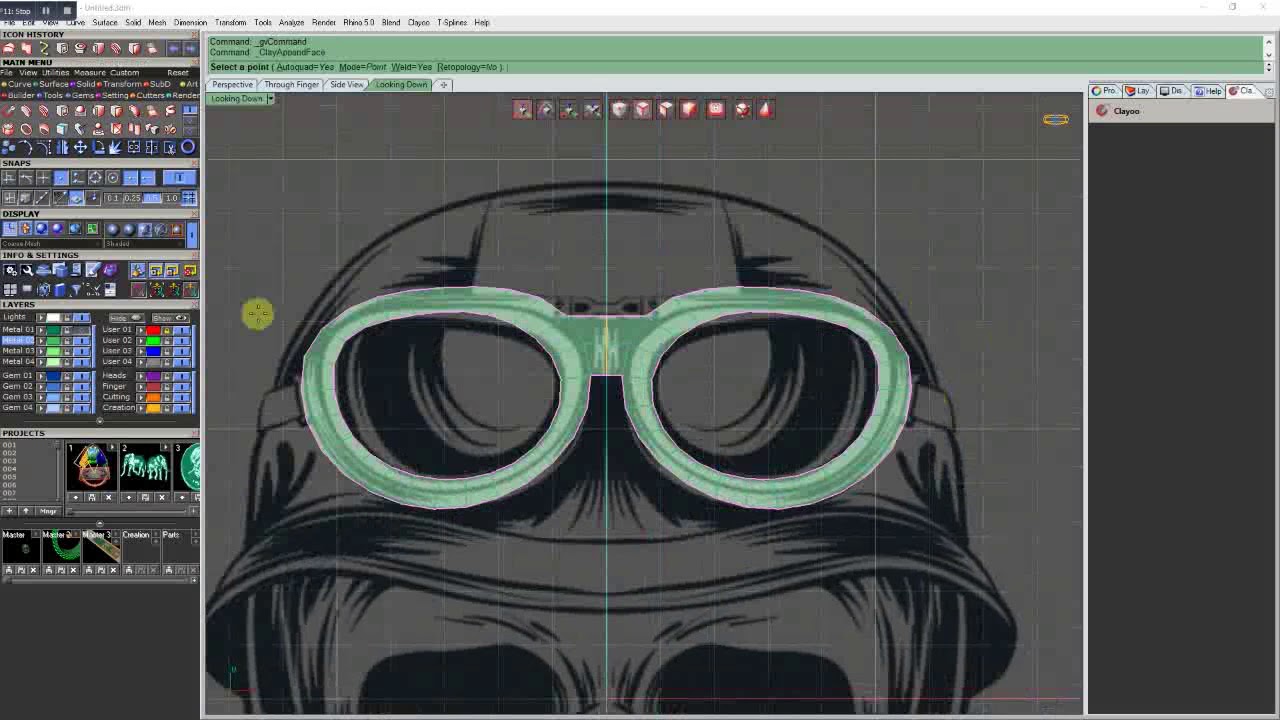 matrix clayoo skull - YouTube