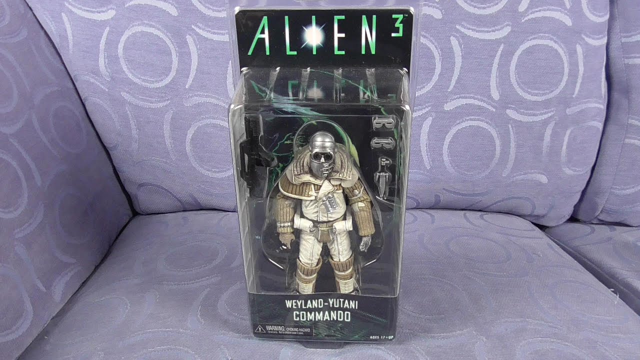 NECA ALIENS SERIES 8 Alien 3 Weyland - Yutani Commando Figure - YouTube