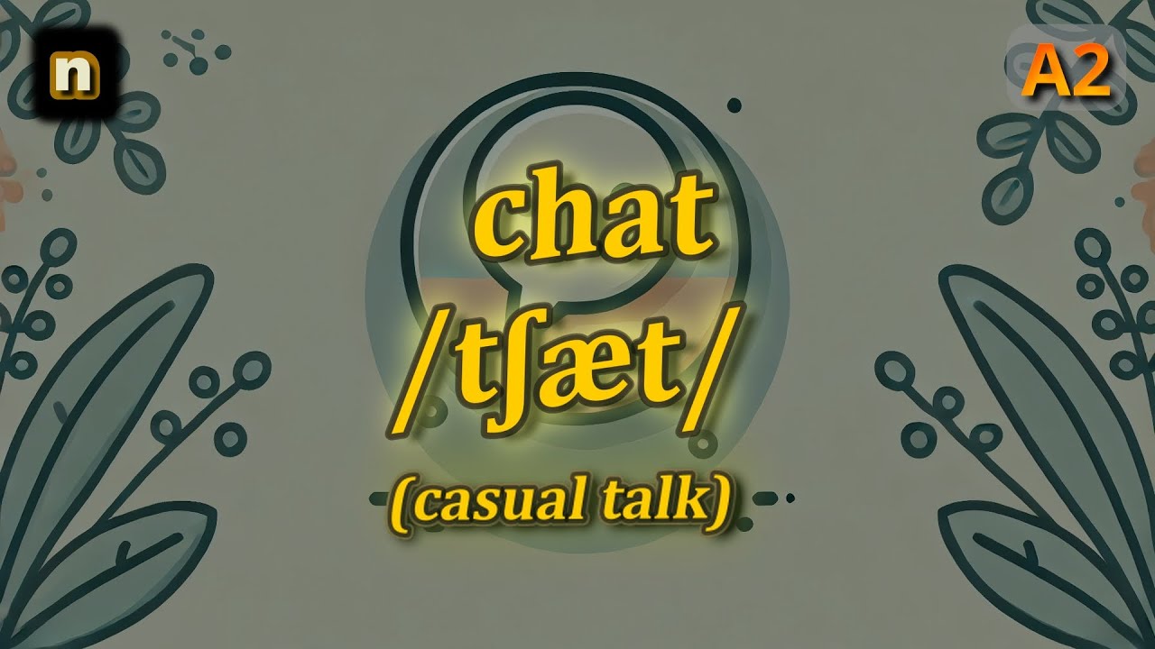 [n] Chat meaning (casual talk) with 5 examples - YouTube
