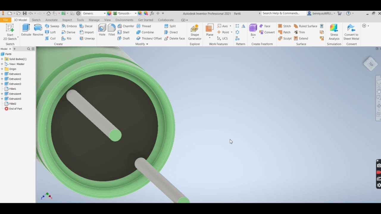 Inventor Electrical wire connection tutorial - YouTube