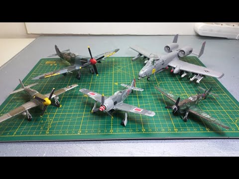 Plastik kit model uçak serisi