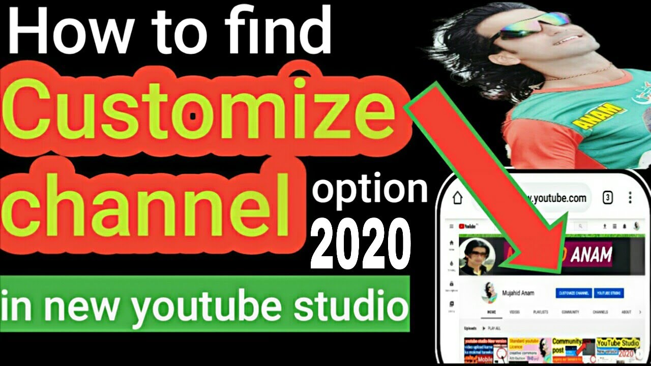 Customize channel option in new youtube studio - YouTube