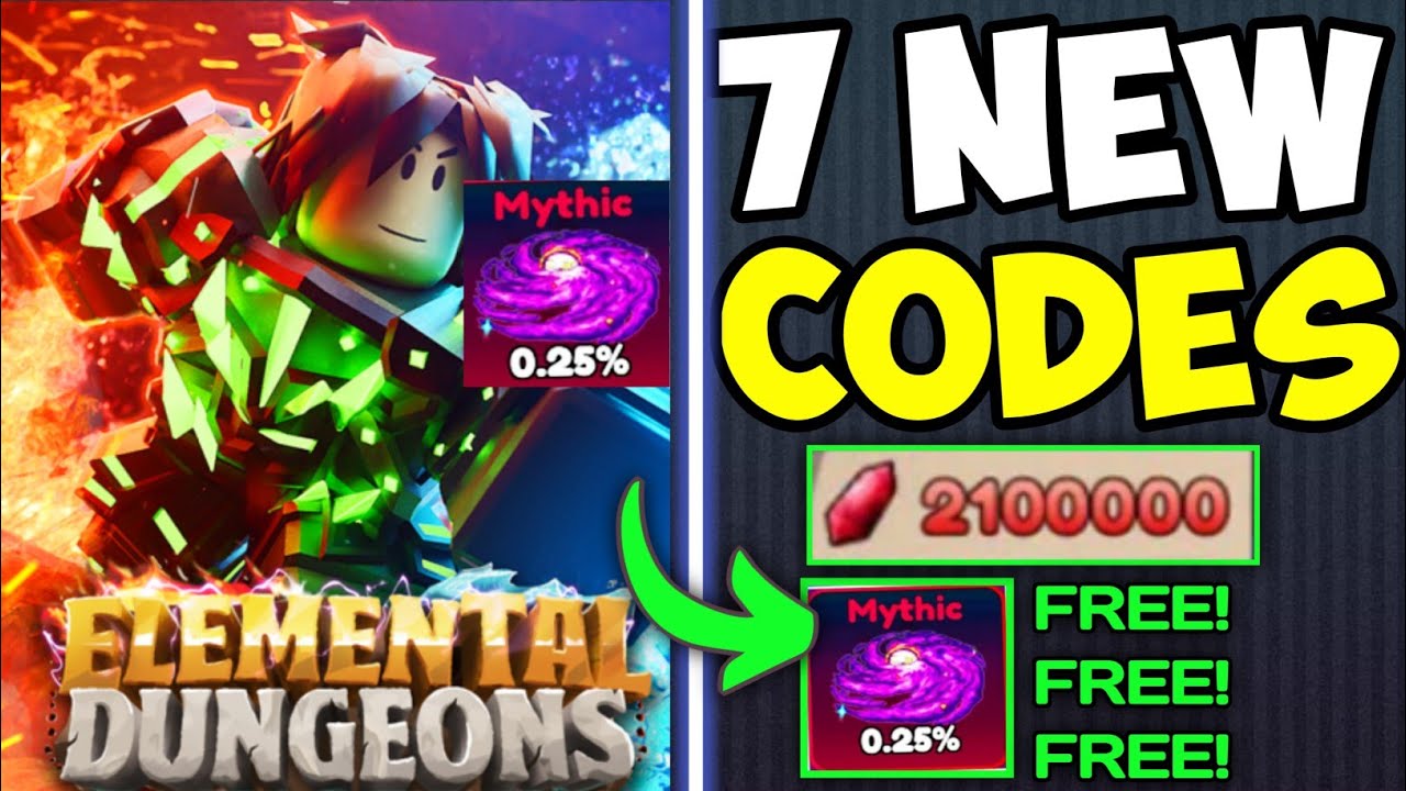⚠️UPDATE! NEW⚠️ELEMENTAL DUNGEONS ROBLOX CODES 2023 - ELEMENTAL ...