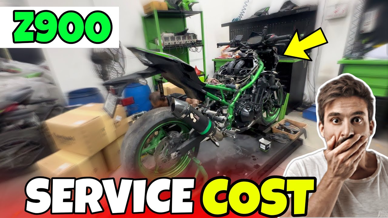 Kawasaki Z900 😥Service Cost & Mileage Review | Complete Maintenance ...