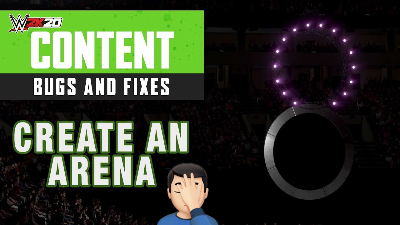 WWE2K20: Create-an-Arena Bugs - YouTube