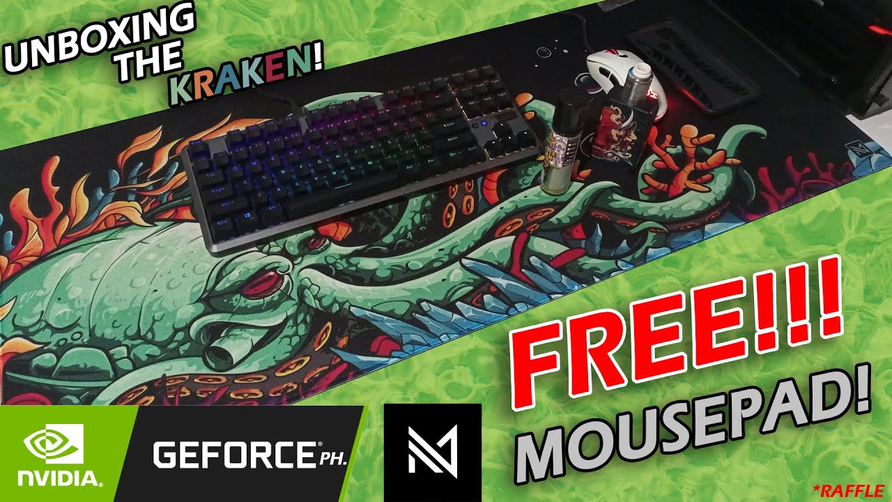 FREE MOUSEPAD FROM NVIDIA!! MACVETH DESKMAT MICRO CONTROL (KRAKEN) XXL ...