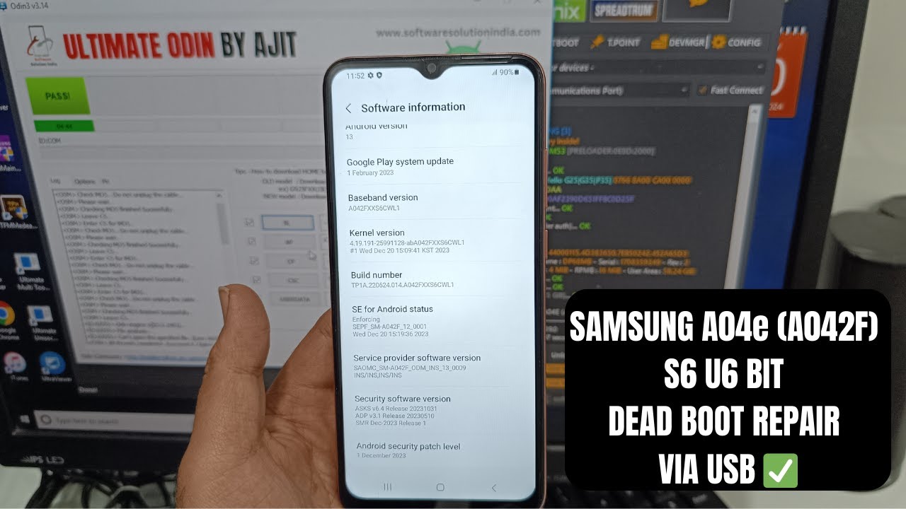 SAMSUNG A04E A042F S6 BINARY DEADBOOT FIX | - YouTube