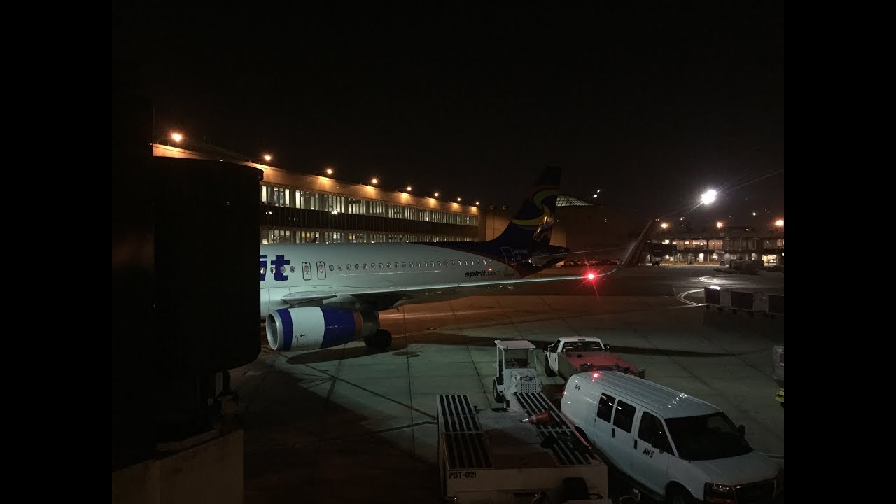 Spirit Airlines 60fps: Airbus A320-200 N632NK on Flight NK876 (FLL-EWR ...
