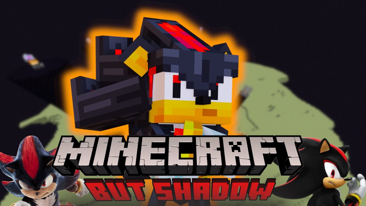 BEATING MINECRAFT AS SHADOW THE HEDGEHOG!!! Part 1 (DLC SHOWCASE) - YouTube