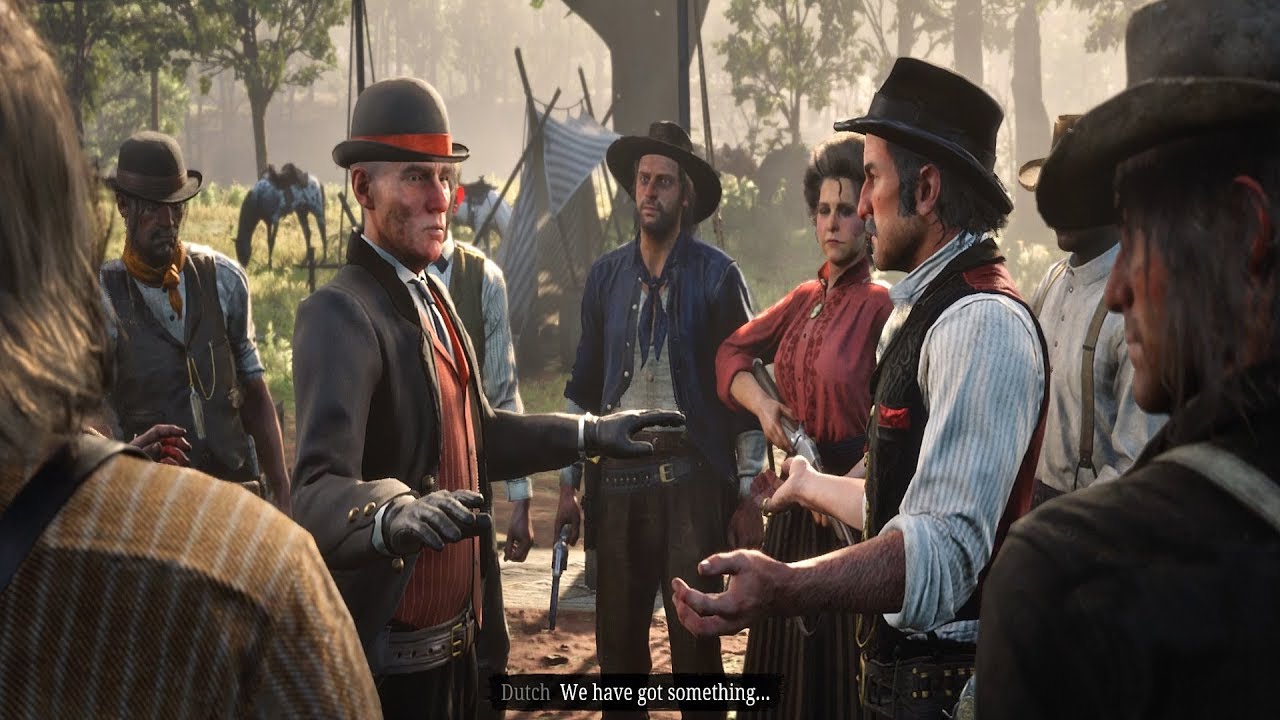 Red Dead Redemption 2 - Agent Milton & Ross Enter Dutch Gangs Camp ...