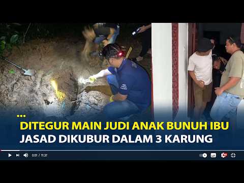 Ditegur Main Judi Jadi Motif Anak Bunuh Ibu di Lahat, Jasad Dikubur Dalam 3 Karung