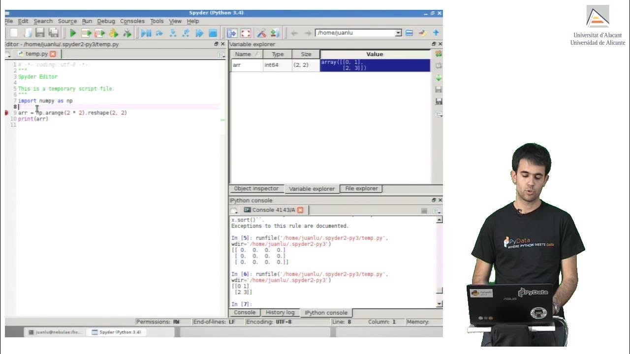 Spyder, un IDE Python tipo MATLAB: Instalación y uso| ... - YouTube
