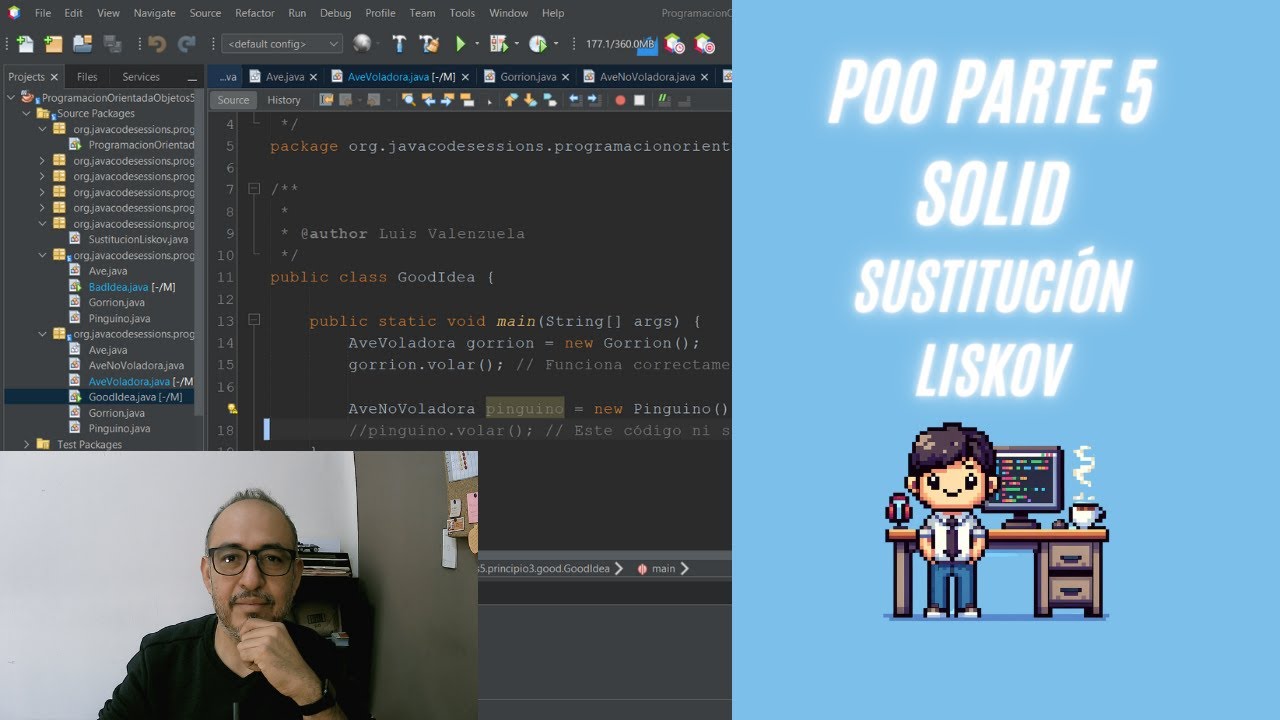 Javacodesessions 9 Poo Parte 5 Solid Principio De Sustitución De Liskov Youtube