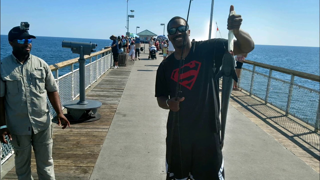 Pier fishing in Destin, Florida - YouTube