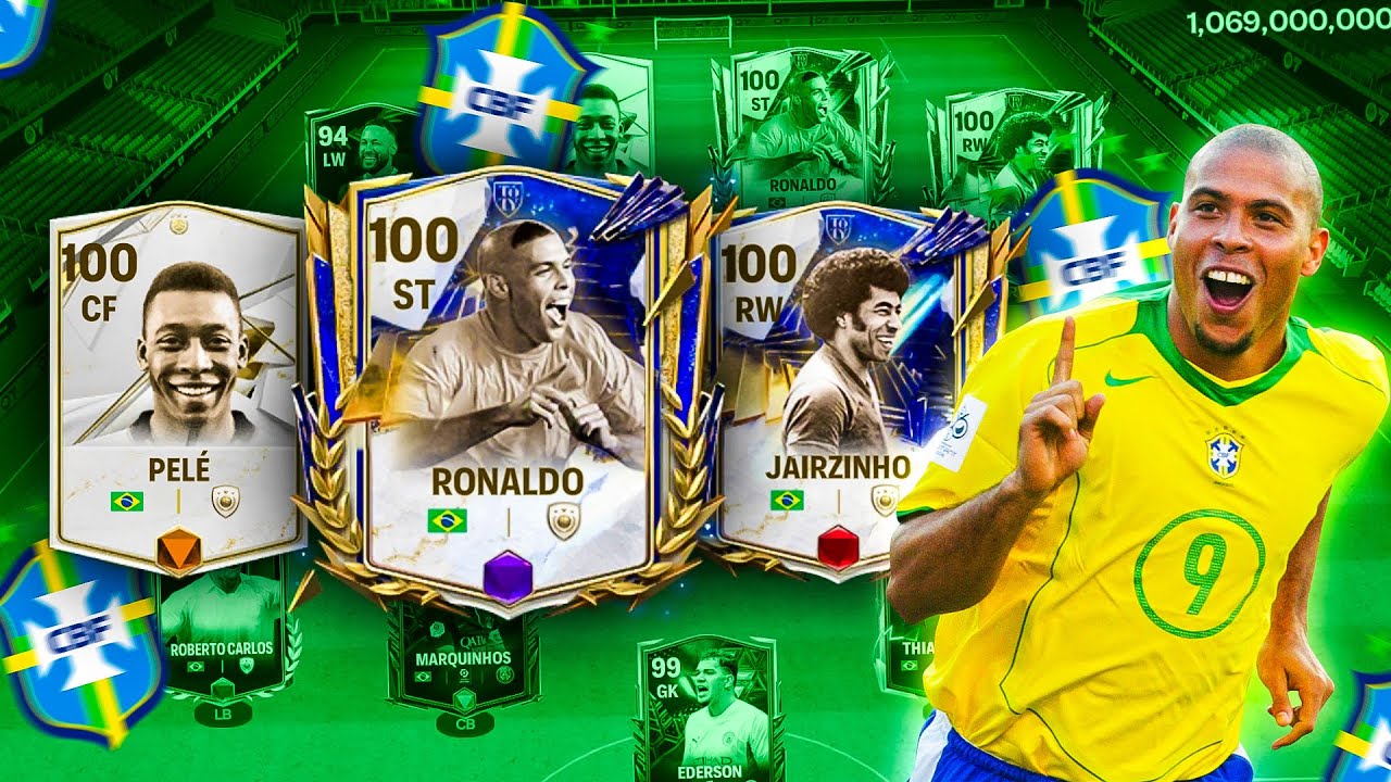 Brazil - Best Ever Squad Builder! R9, Pele, Jairzinho!! FC Mobile - YouTube