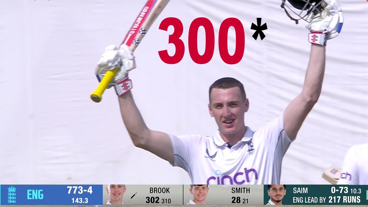Harry Brook 300 Runs vs Pakistan | Harry Brook 300 Highlights | Harry ...