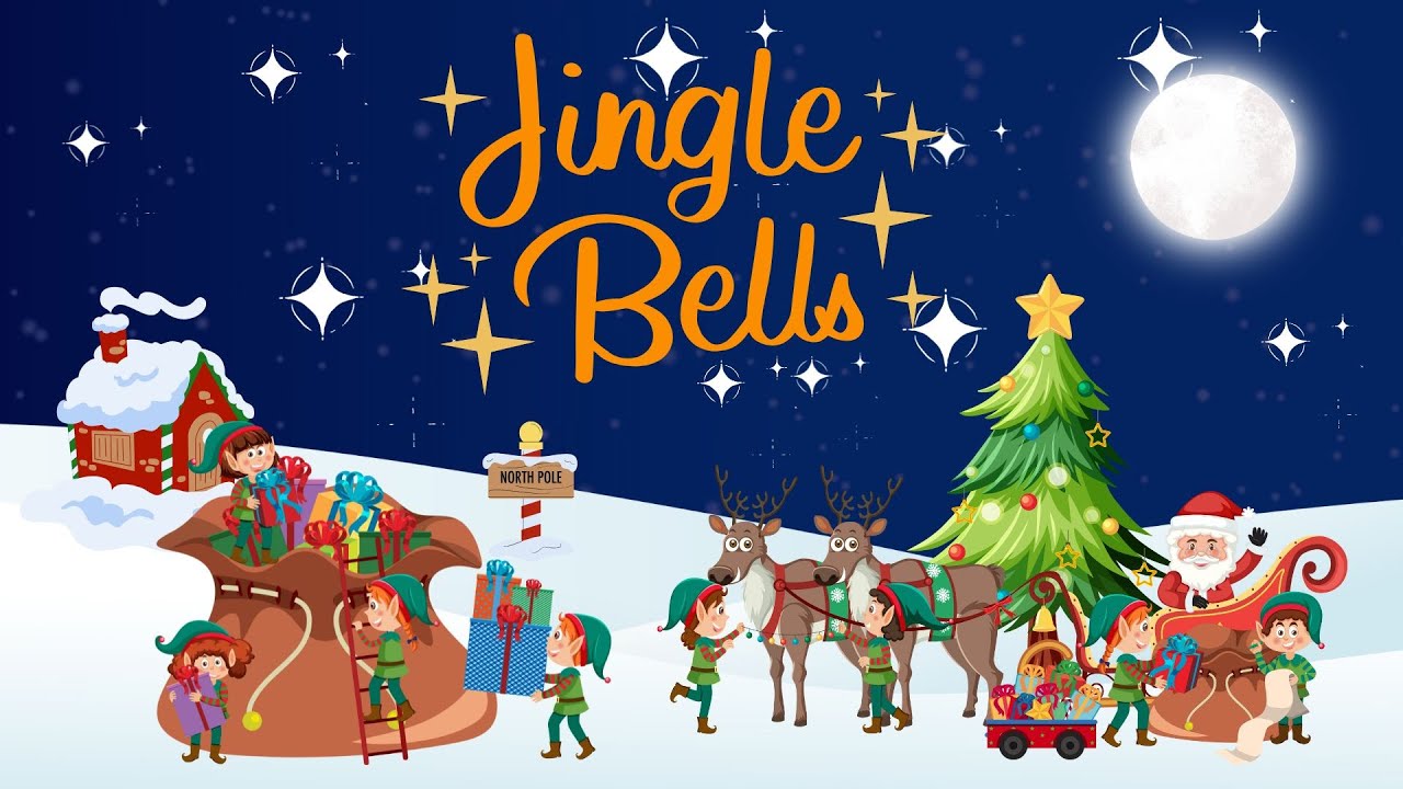Jingle Bells, Jingle Bells 🎶 | Jingle Bells with Lyrics for Kids | Sing ...