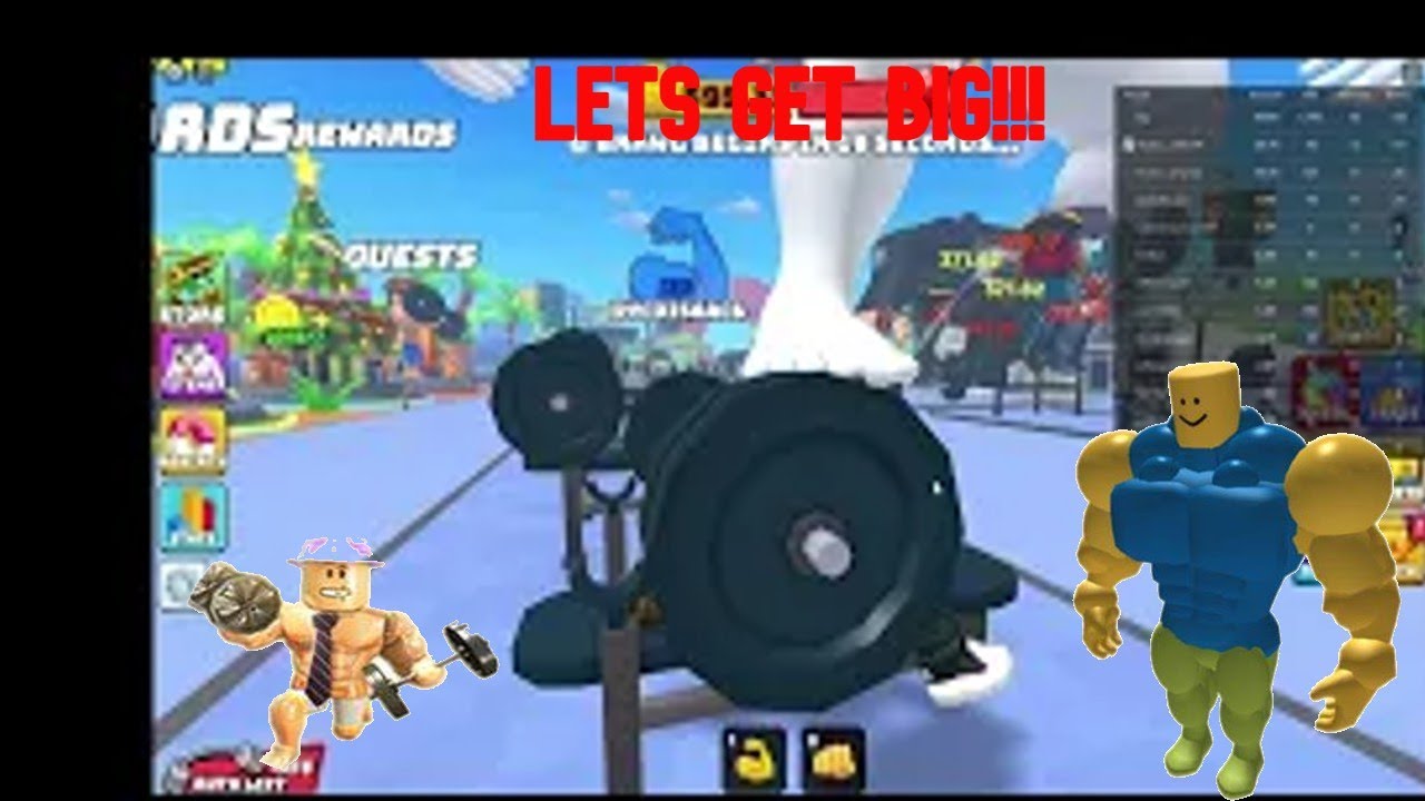 Roblox weight lifting simulator getting big ..... EP.1 - YouTube