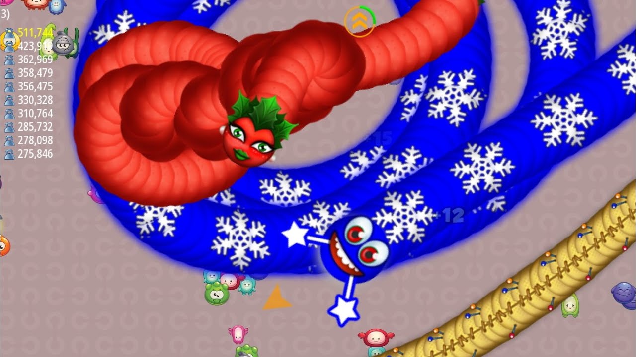 Best slither io game //001//biggest snake/snake gameplay #worms - YouTube