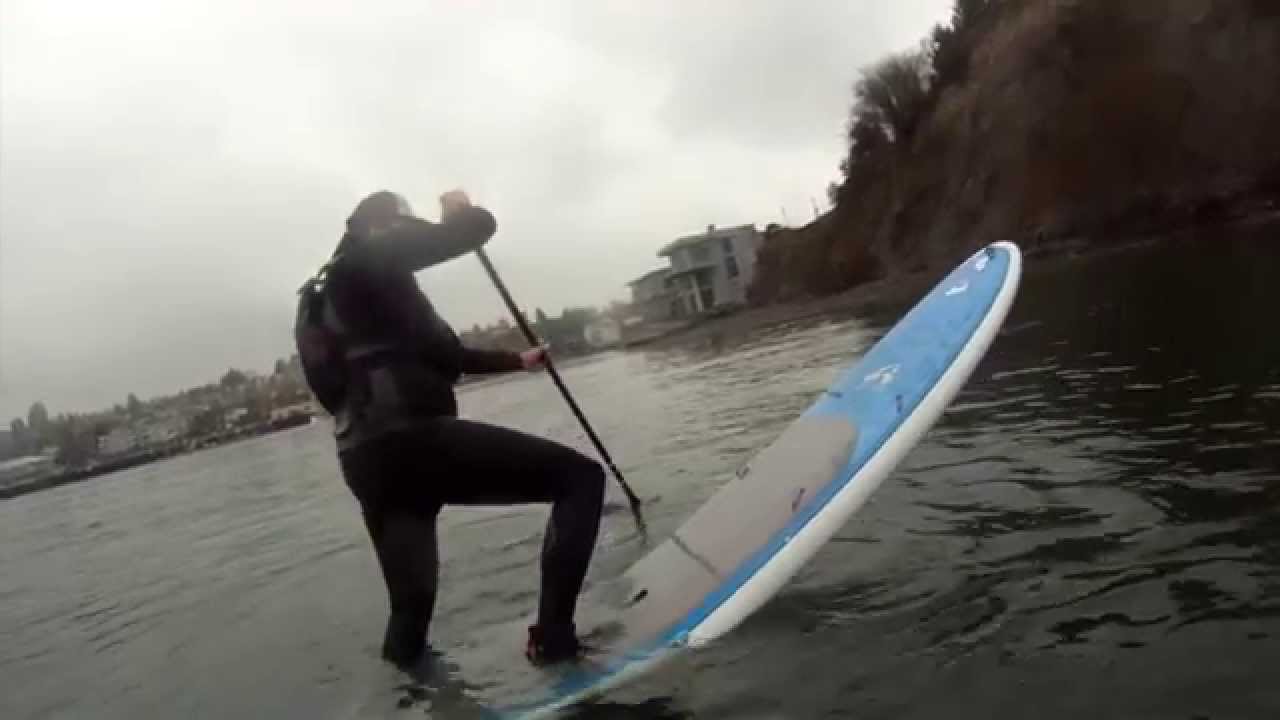 How to Balance your SUP with the Paddle in the Water - YouTube
