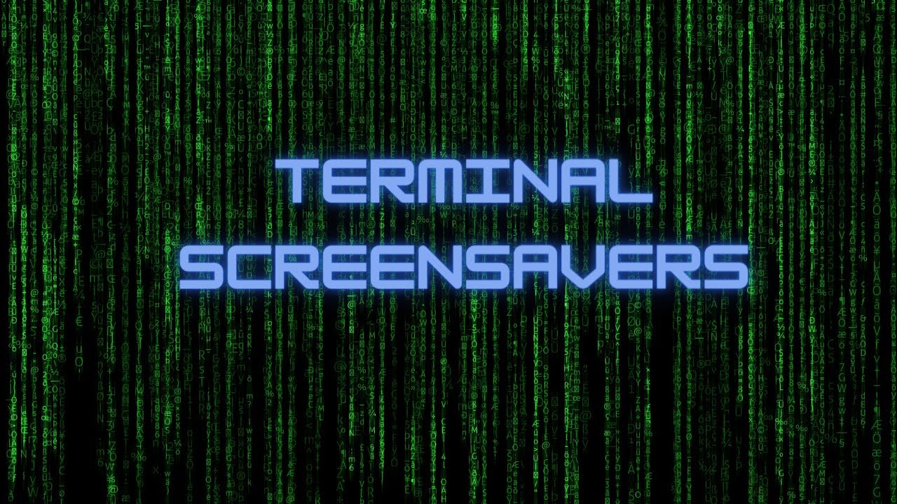 Terminal Screensavers - YouTube