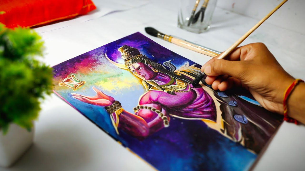 How To Draw Shiva , Mahadevachi Drawing , Lord Shiva Drawing ( PART 2 ...