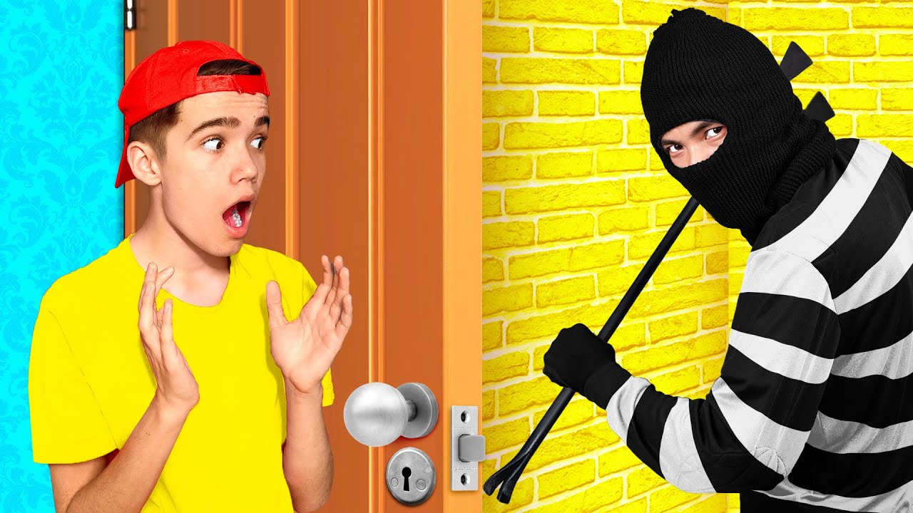 Home Alone! Funny Self-Defense Pranks! Prank Wars! - YouTube