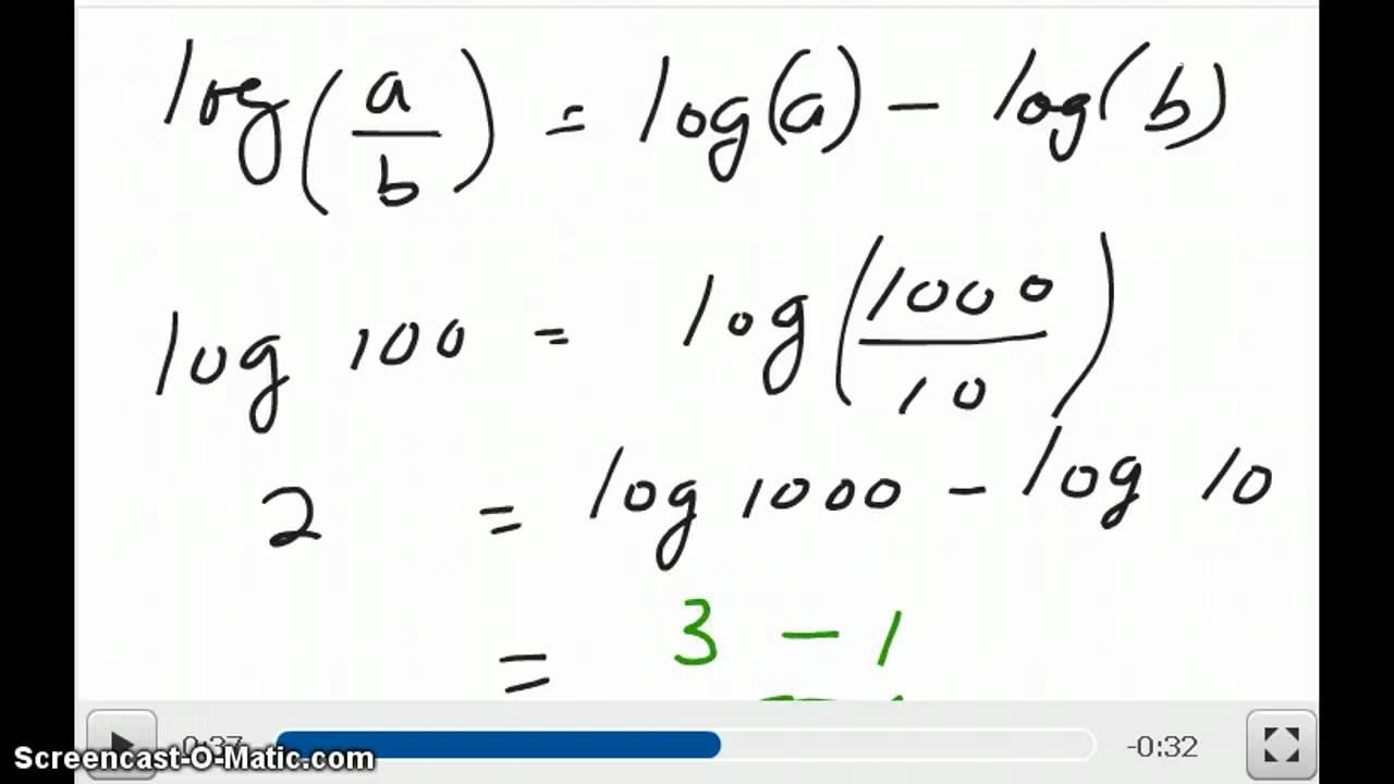 Log Properties (Part 2) - YouTube