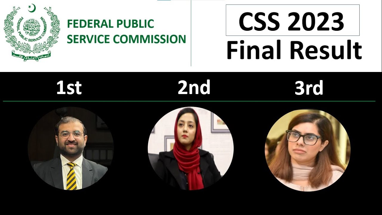 Css 2023 Final Result Adil Riaz Shaher Bano Okasha Abrar Rana Youtube