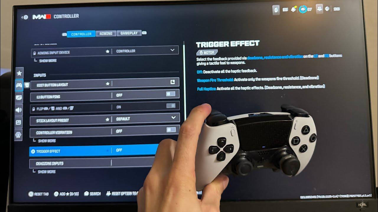 Warzone 3: How to Turn Off/Disable Adaptive Triggers Tutorial! (PS5 ...