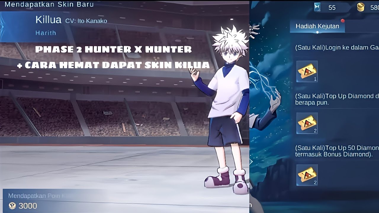 Draw Hunter x Hunter Phase 2 + Cara hemat dapat skin Kilua - YouTube